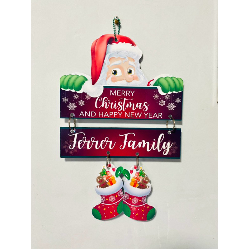 CUSTOMIZED CHRISTMAS WALL DECOR DOOR DECOR HANGING DECOR MADE OF SINTRA ...