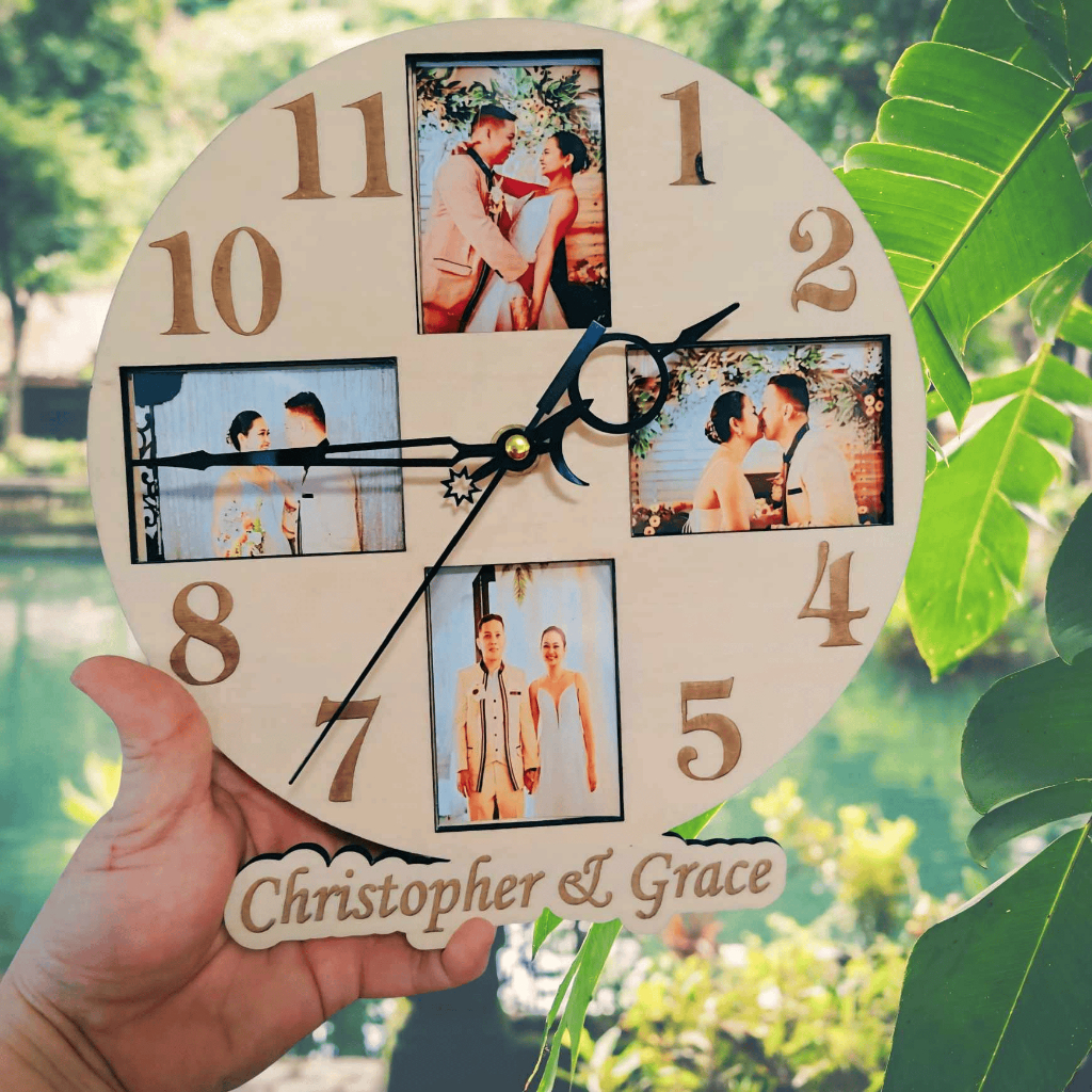 Personalized Wooden Wall Clock | Desk Clock | Clock | Customized Clock ...