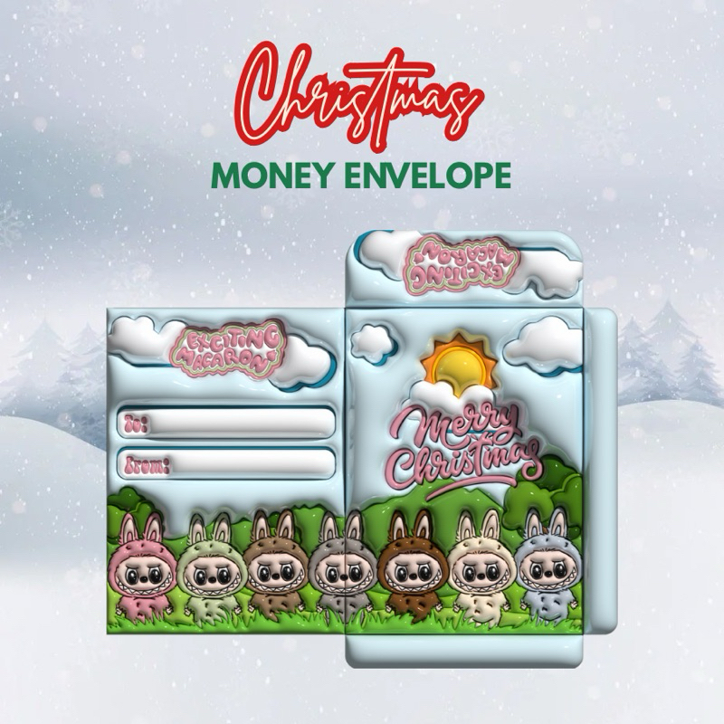 3D EFFECT LABUBU THEME MONEY ENVELOPE | Shopee Philippines