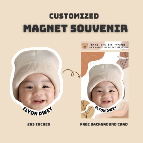 PERSONALIZED REF MAGNET SOUVENIR/FACE CUT OUT MAGNET SOUVENIR 2X3 INCH ...