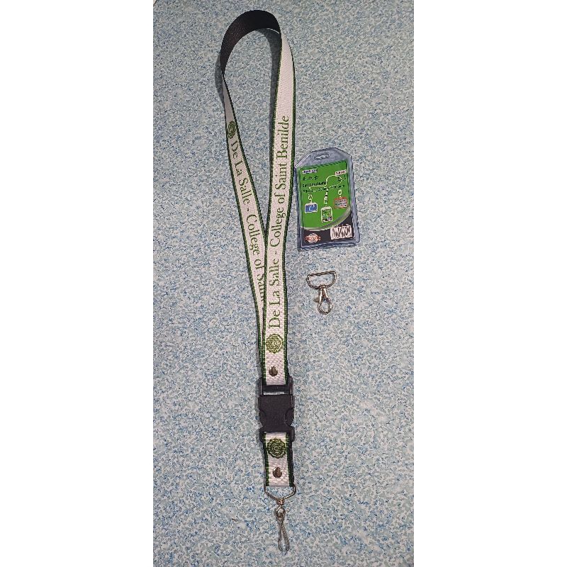 DLSU SAINT BENILDE ID LACE LANYARD/WHITE | Shopee Philippines