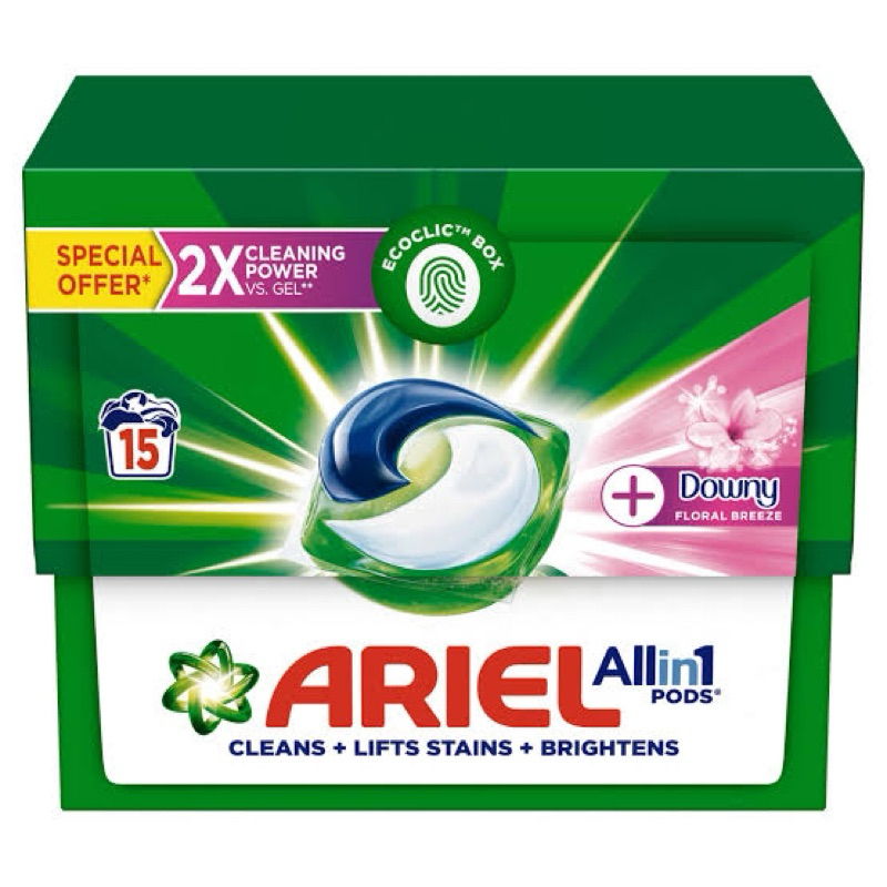 Ariel All in 1 Pods + Downy (15 PODS) | Shopee Philippines