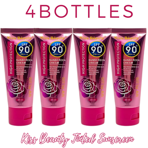 Buy 2 Take 2 Kiss Beauty Rose Sunscreen Cream SPF 90+High Protection UV PLUS 60ml | Shopee ...