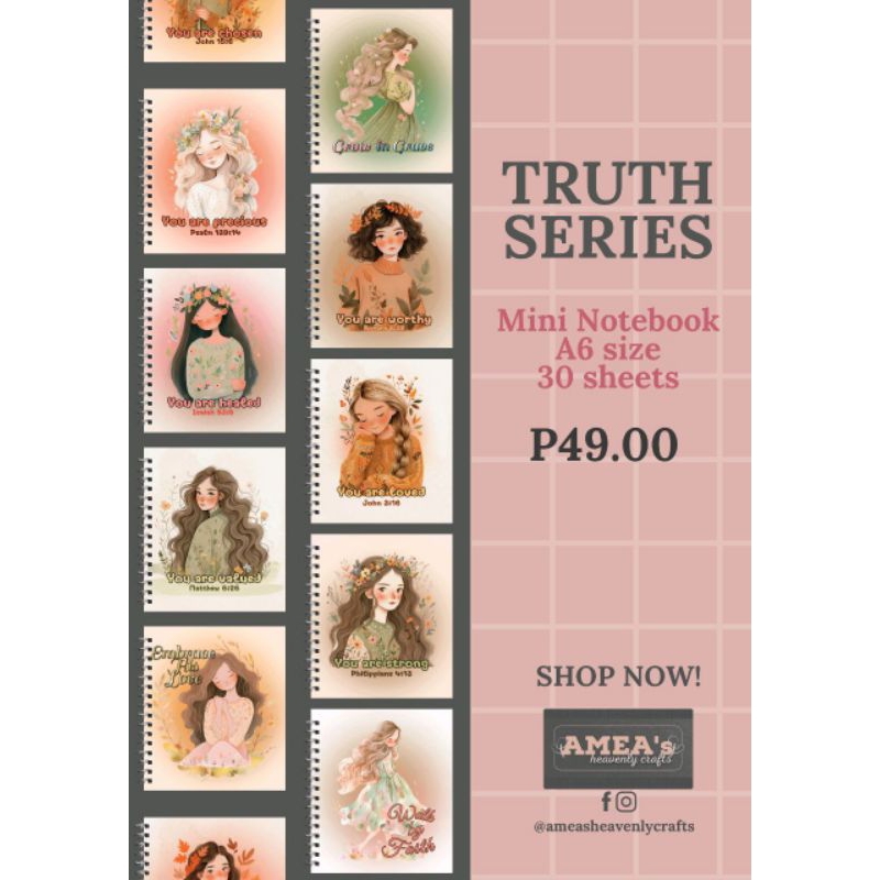 A6 Notebook with Bible Verse/Affirmation Cover | Shopee Philippines