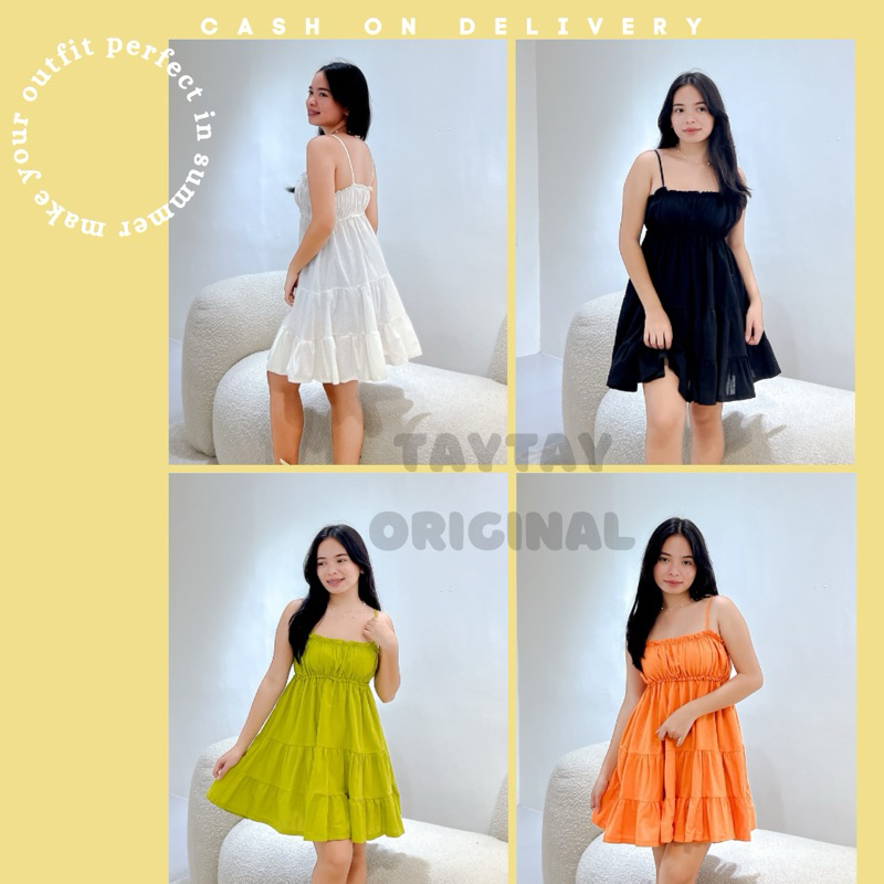Maloi Linen Layered Dress_TaytayOriginal | Shopee Philippines