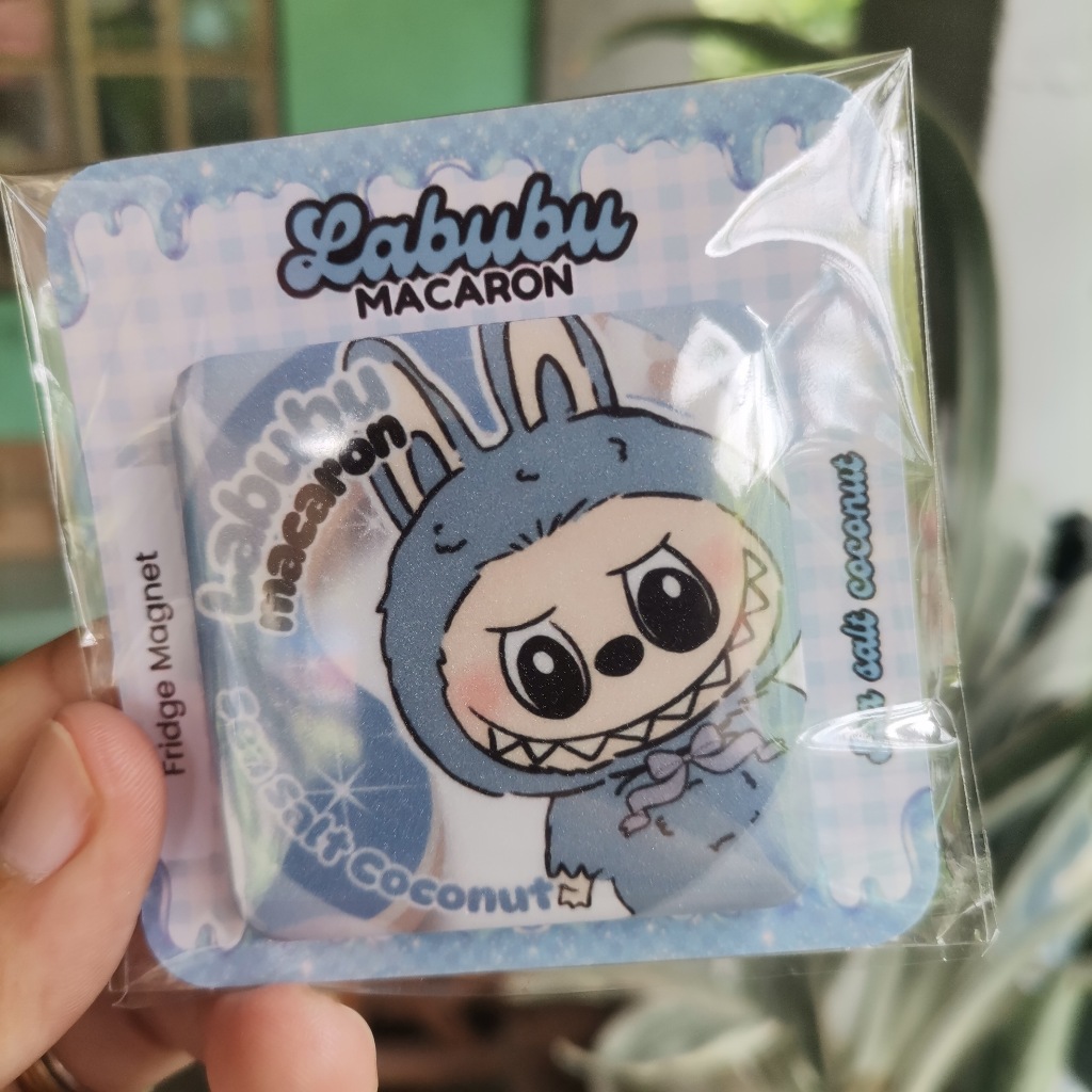 Labubu Inspired Fridge Magnet Square Badge 2x2inches | Shopee Philippines