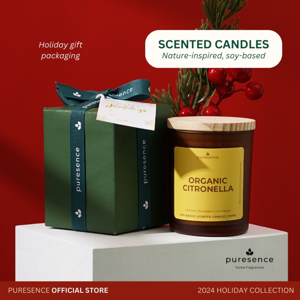 Premium Soy-Based Scented Candles By Puresence Home Fragrances Gift Box ...