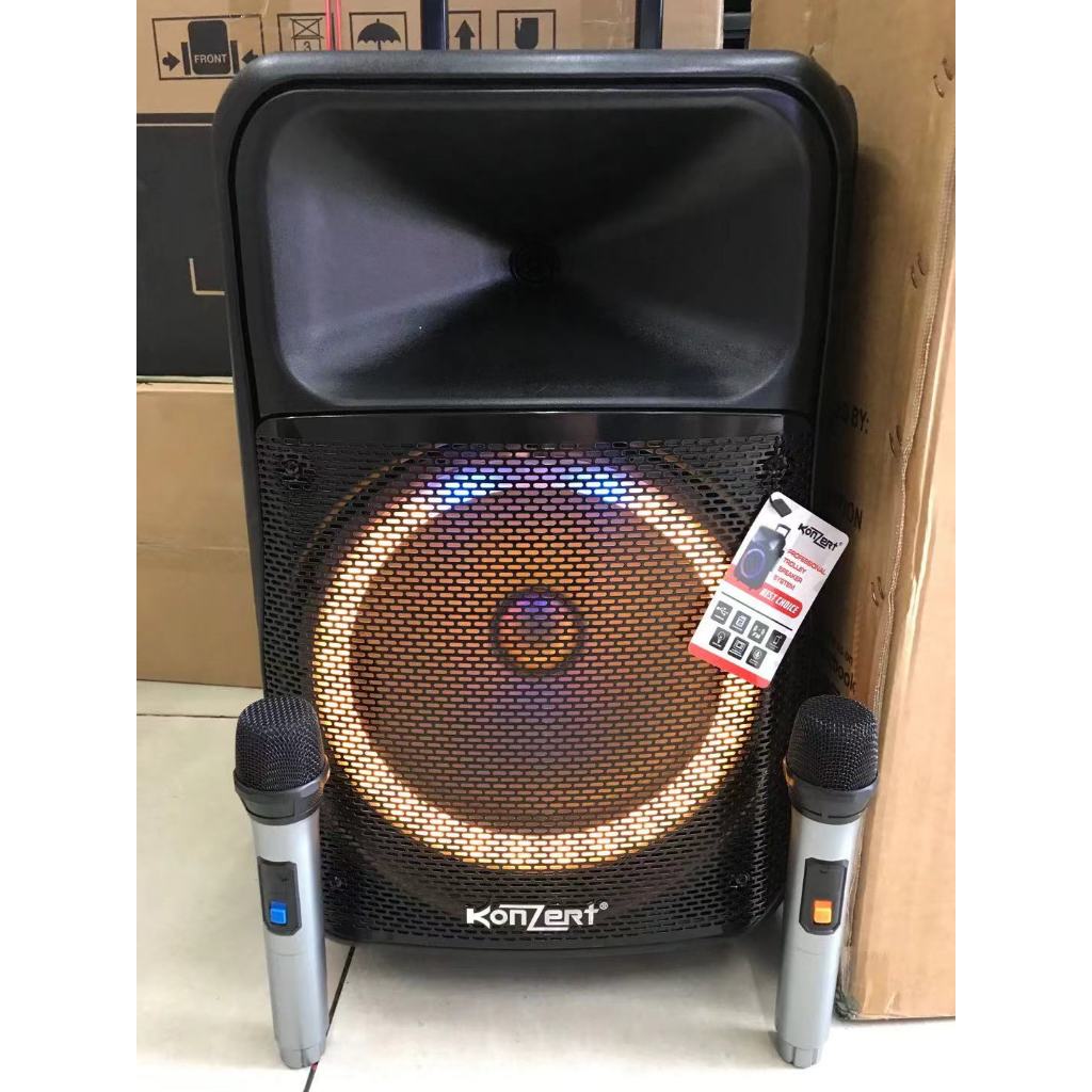 NEW WINNER 12 KONZERT PORTABLE TROLLEY BLUETOOTH SPEAKER | Shopee ...