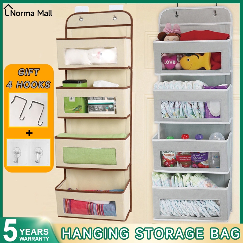 Norma 2-5 Layers Hanging Storage Bag Wall Mounted Organizer Behind The ...