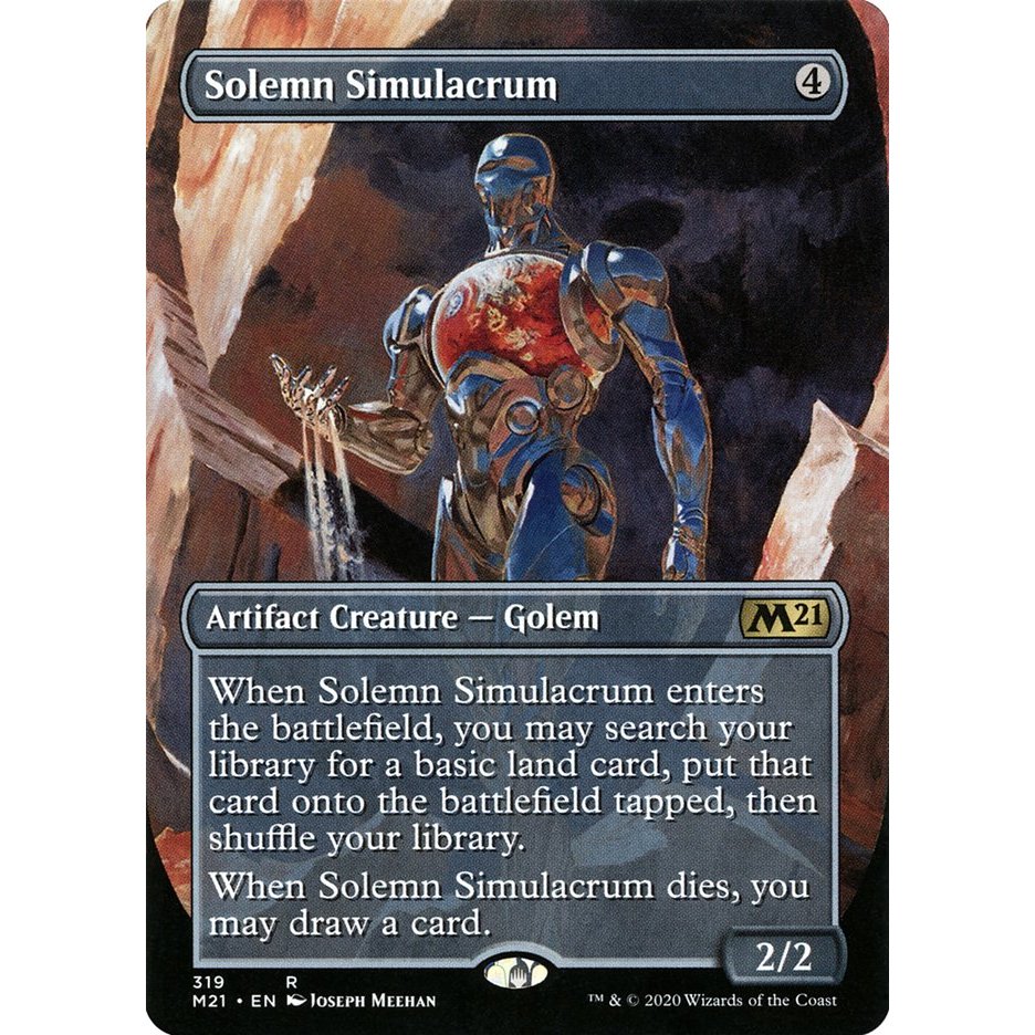Magic the Gathering - Solemn Simulacrum - MTG Colorless - M21 - NM ...