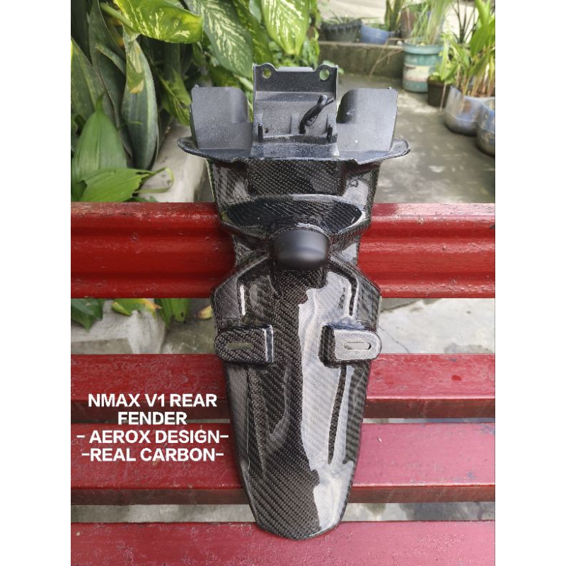 NMAX V1 REAR FENDER AEROX DESIGN ( ORIGINAL CARBON ) | Shopee Philippines