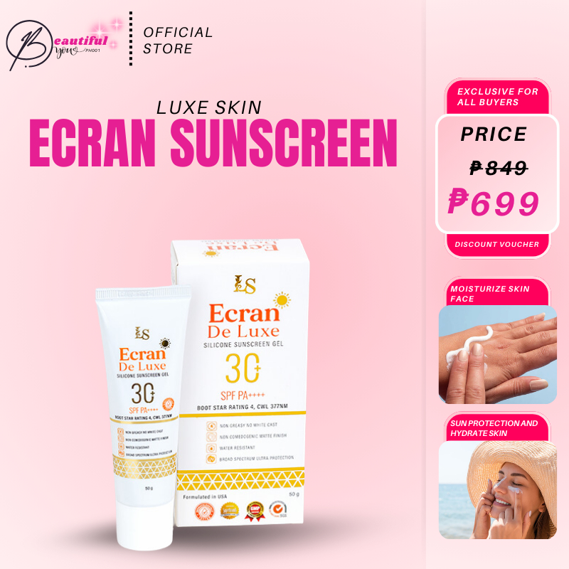 Luxe Skin Ecran De Luxe Sunscreen Gel 50g | Shopee Philippines