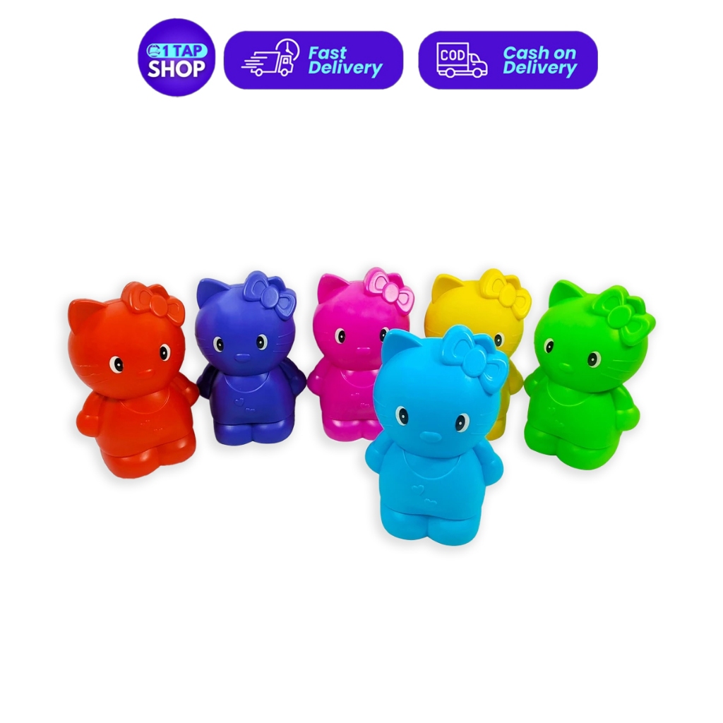 1Tap Kitty Cat Plastic Piggy Bank / Coin Bank Alcancia Alkansya Laruan ...