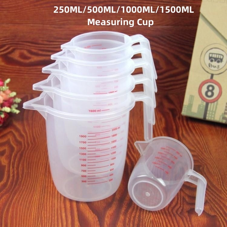 250ML/500ML/1000ML/1500ML Measuring Cup Big Liquid Plastic Graduated ...