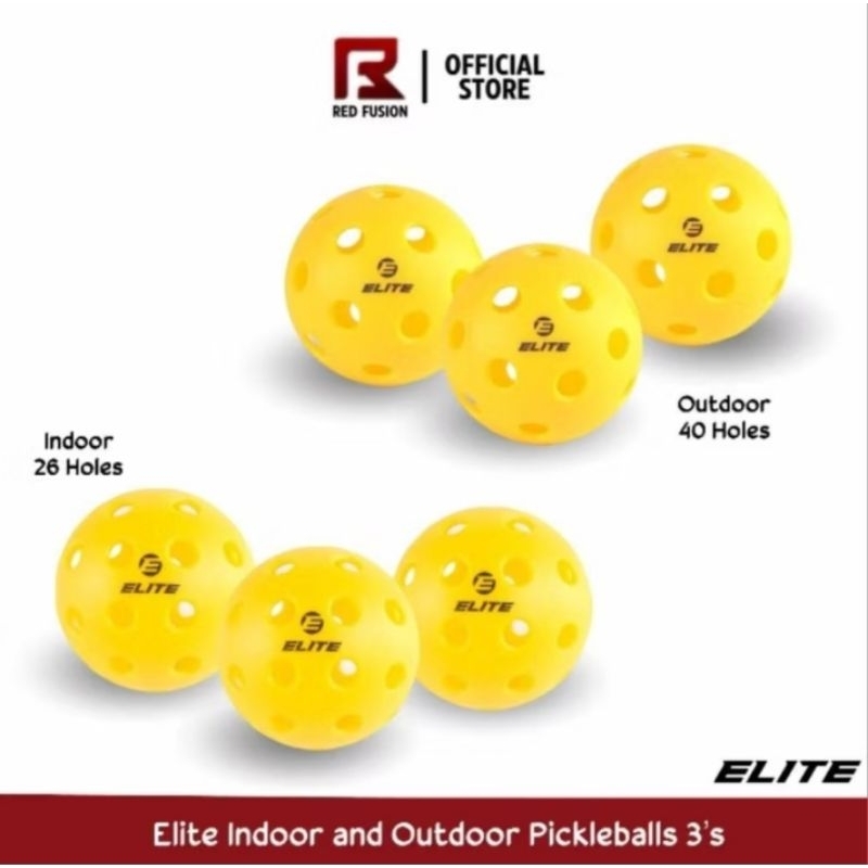 Elite Indoor and Outdoor Pickle Balls Set 3's | Shopee Philippines