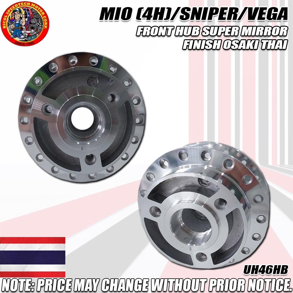 MIO/SNIPER/ VEGA FRONT HUB SUPER MIRROR FINISH "OSAKI" (UH46HB ...