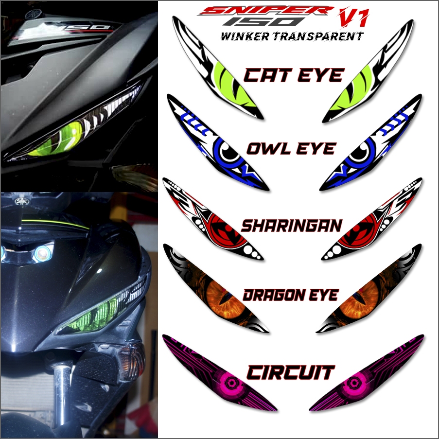 Yamaha Sniper 150 Winker-signal light transparent sticker | Shopee ...