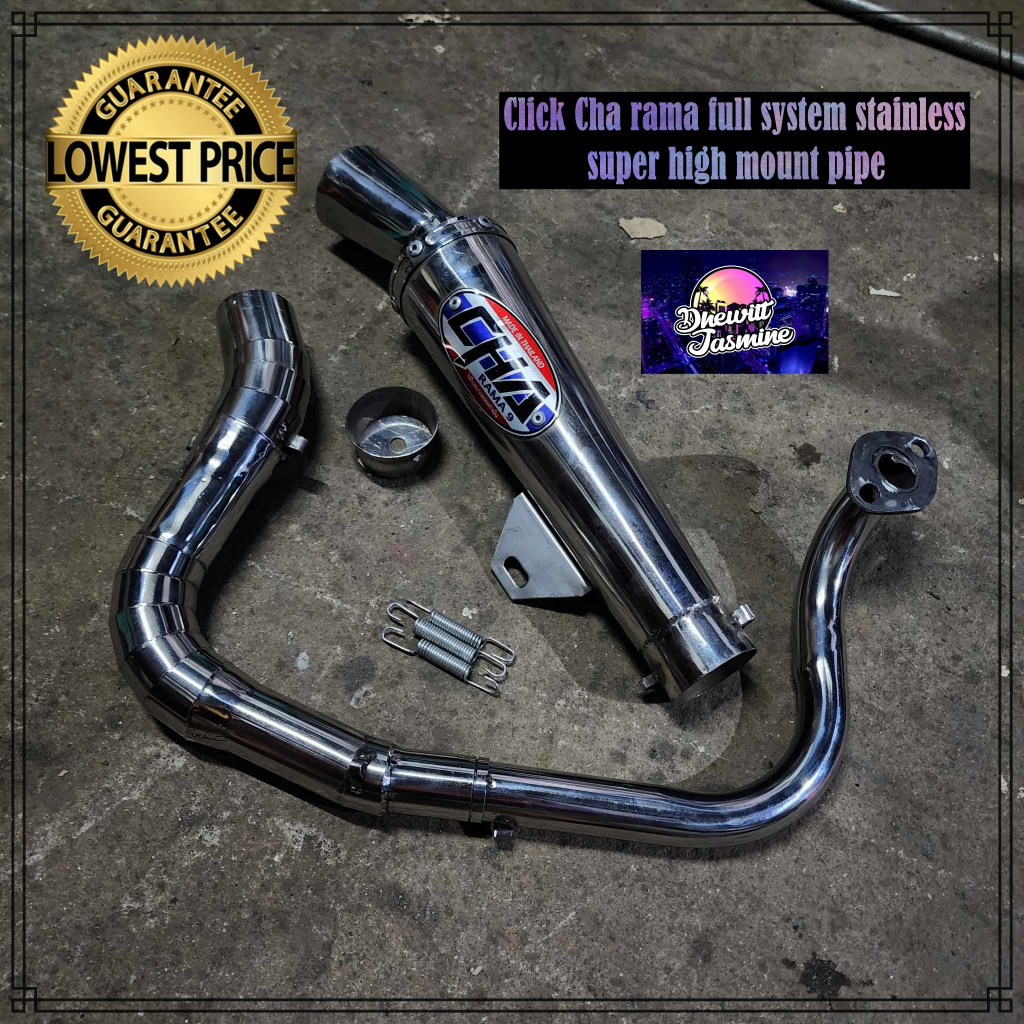 Click Cha rama Full System Stainless Super High Mount Pipe is designed ...