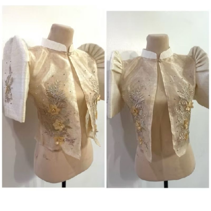 Modern Filipiniana Chinese collar | Shopee Philippines