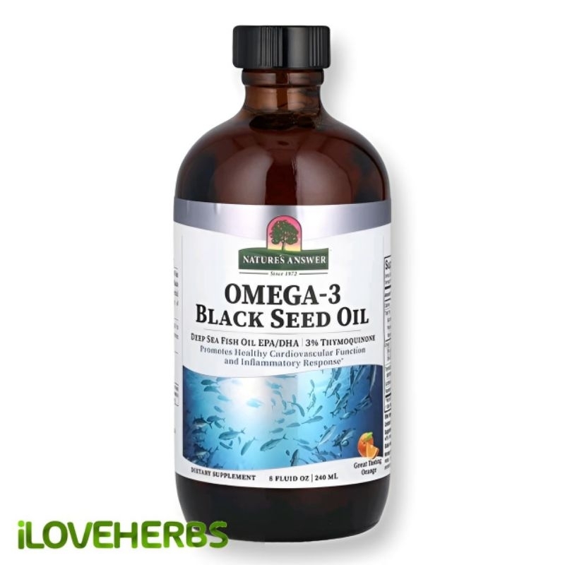 Omega-3 Black Seed Oil, Orange, 8 fl oz (240 ml) | Shopee Philippines