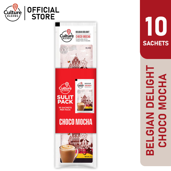 Culture Blends Belgian Delight Choco Mocha Coffee 27g x 10sachets ...