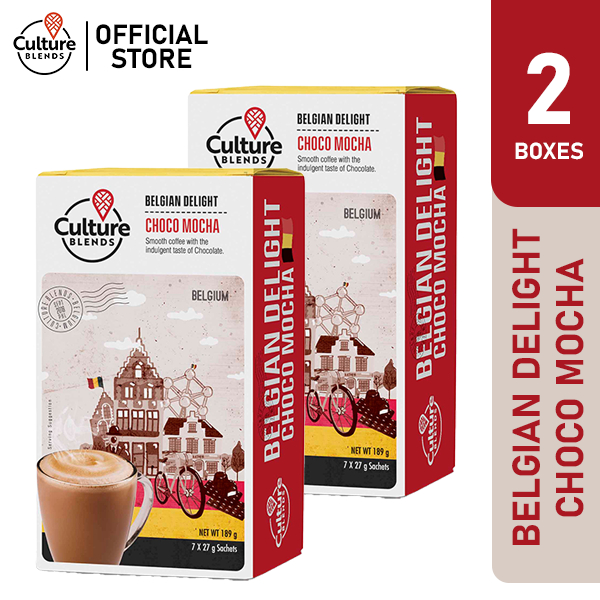 CULTURE BLENDS Belgian Delight Choco Mocha Coffee 27g x 7/box x 2 boxes ...
