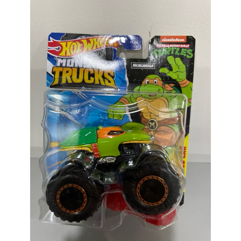 Hot Wheels Monster Truck 1:64 Teenage mutant Michelangelo | Shopee Philippines