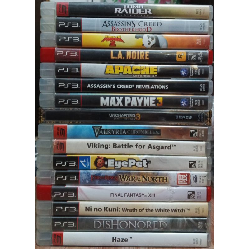 PS3 PlayStation 3 Games USED SET 3 (PABASA PO NG INFO SA BABA) | Shopee Philippines