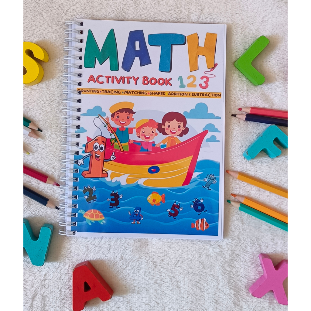 Math Activity Book for Kinder - Notebook Size - 67 pages | Shopee ...