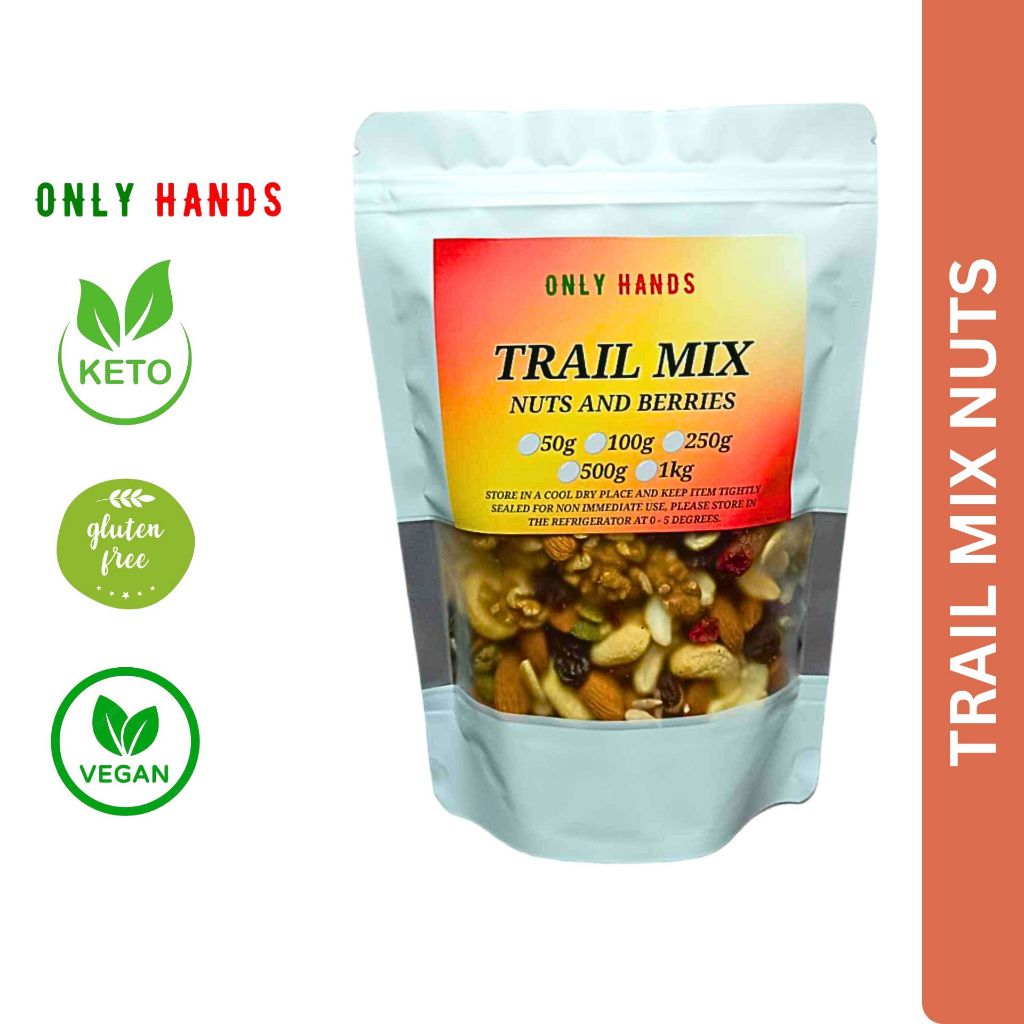 Only Hand's Trail Mix Nuts & Dried Fruits Keto & Low Carb Approved 100g ...
