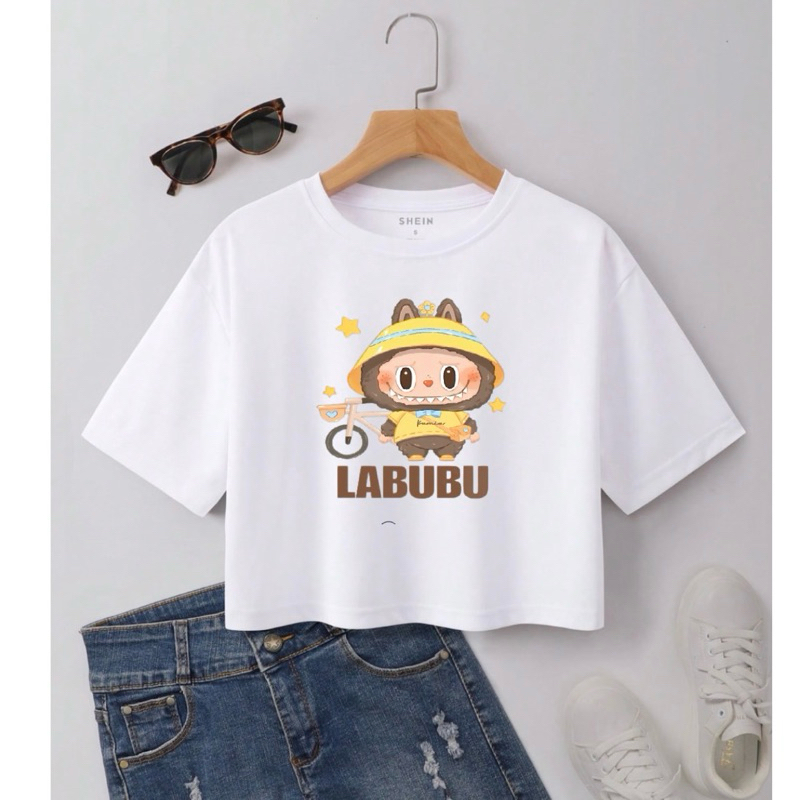 Awesome Labubu Round Neck Crop top 11004# | Shopee Philippines