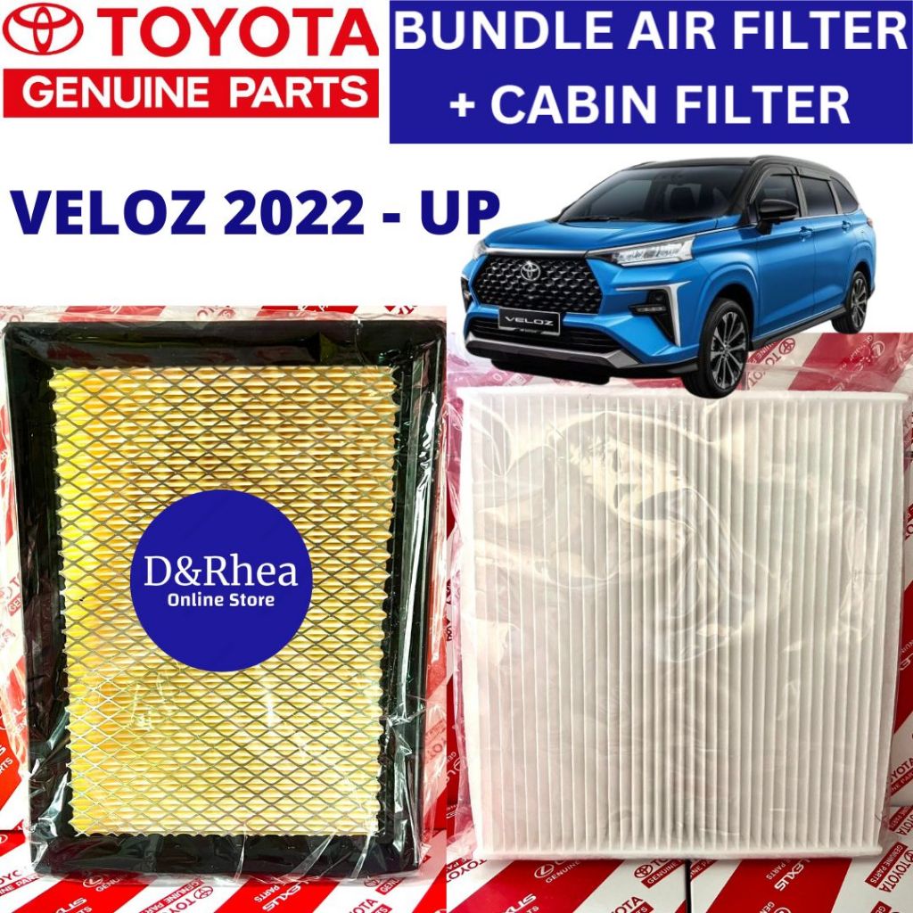 TOYOTA BUNDLE AIR FILTER AND CABIN FILTER FOR TOYOTA VELOZ (2022 - UP ...