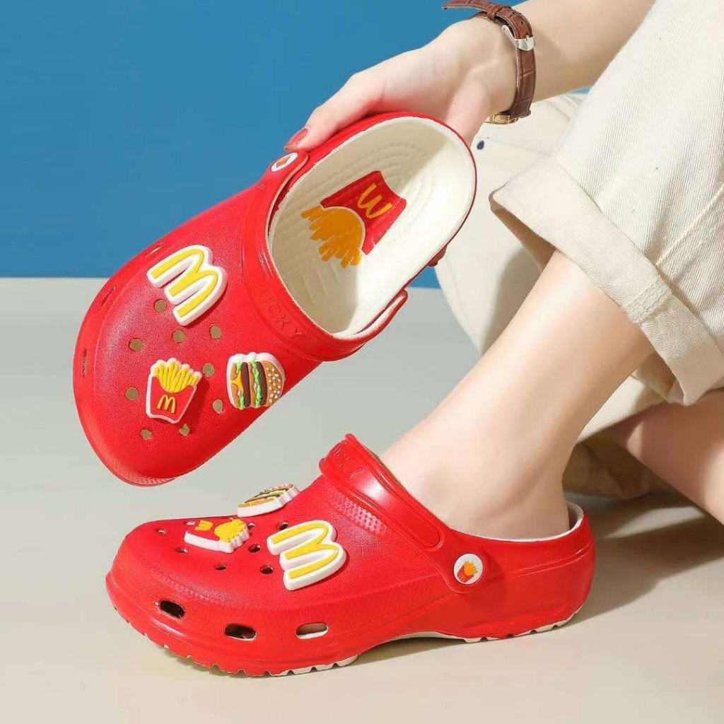 McDonalds Inspired Design Crocs EVA Clogs for Women | Shopee Philippines
