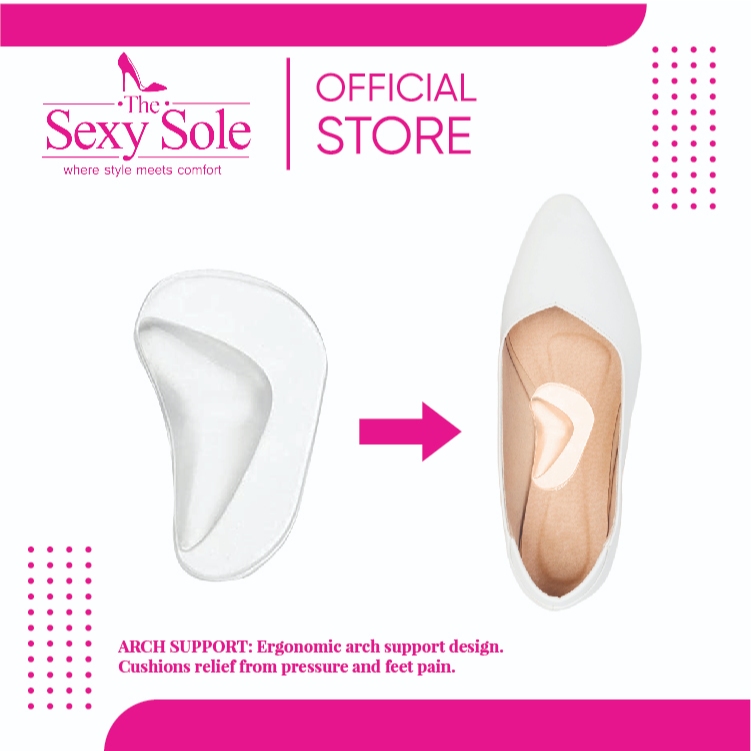 The Sexy Sole Silicone Arch Support 1 Pair Self Adhesive Clear Gel Arch for flat feet | Shopee ...
