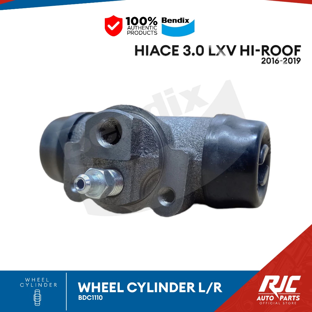 BENDIX WHEEL CYLINDER TOYOTA HIACE 3.0 LXV HI-ROOF L/R 2016-2019 ...