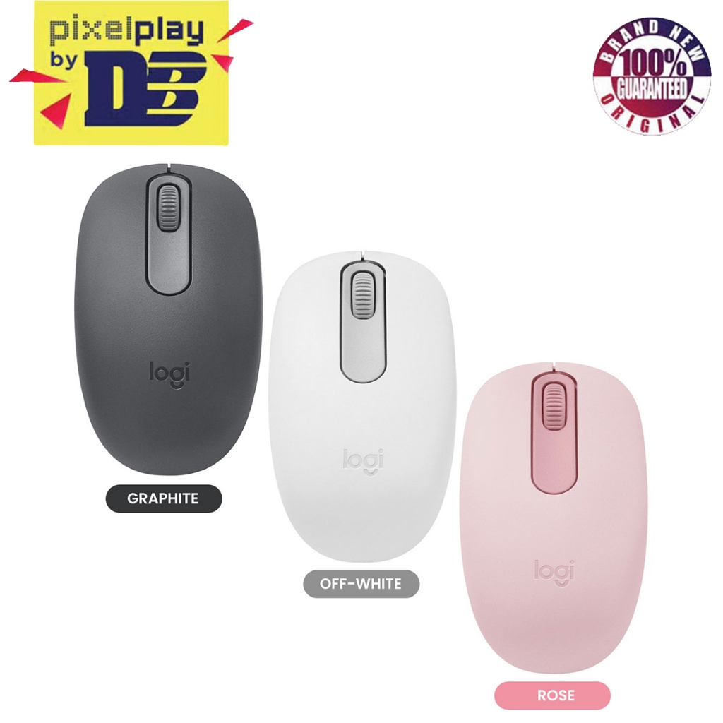 Logitech M196 Bluetooth Mouse (Graphite, Off-White, Rose) | Shopee ...