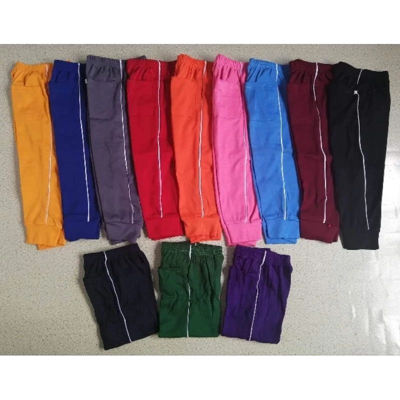 jogging Pants PE school uniform for kids unisex(6-20sizes) | Shopee ...