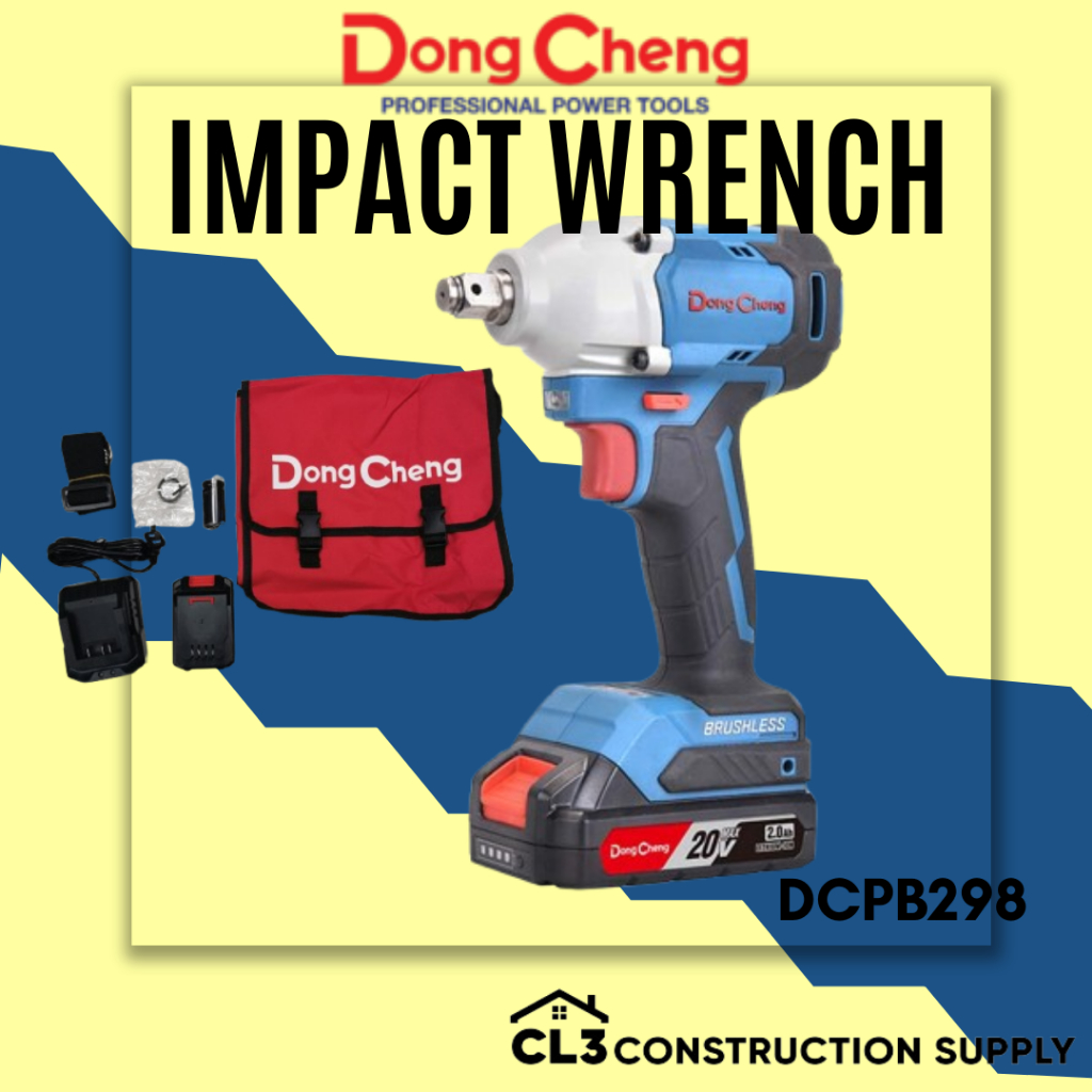 DONG CHENG CORDLESS BRUSHLESS IMPACT WRENCH ( DCPB298 ) TYPE DM ...