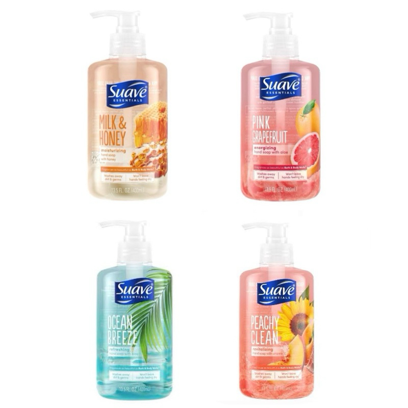 Suave Essentials Liquid Hand Soap, 13.5 fl.oz / 400 mL | Shopee Philippines