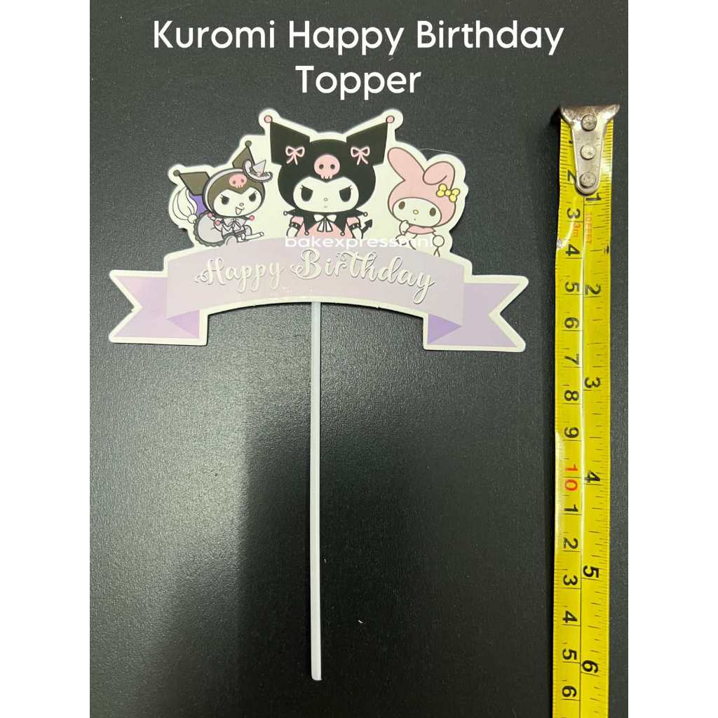 Kuromi Paper 1pc Cake Topper decoration | Shopee Philippines