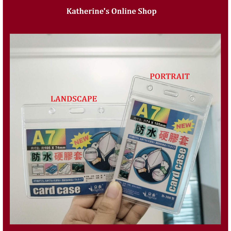 (10PCS) A7 Card Case 74 x 105mm ziplock | Shopee Philippines