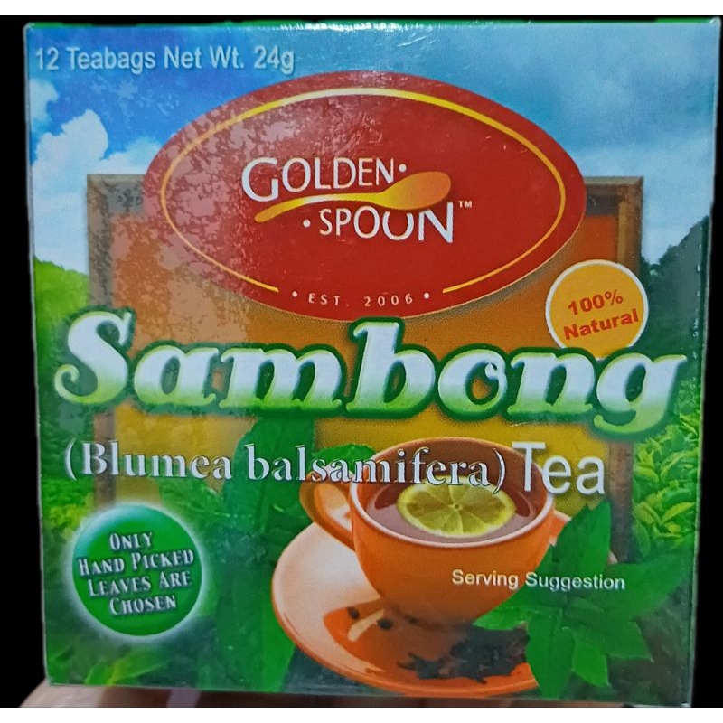 Golden Spoon Sambong Herbal Tea 24g Blumea Balsamifera 12 Tea Bags ...