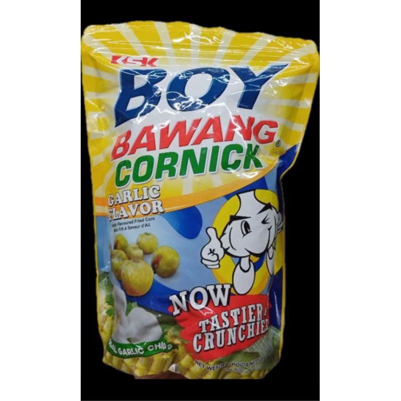 500g Big Pack Boy Bawang Garlic Flavor Cornick Fried Corn | Shopee ...