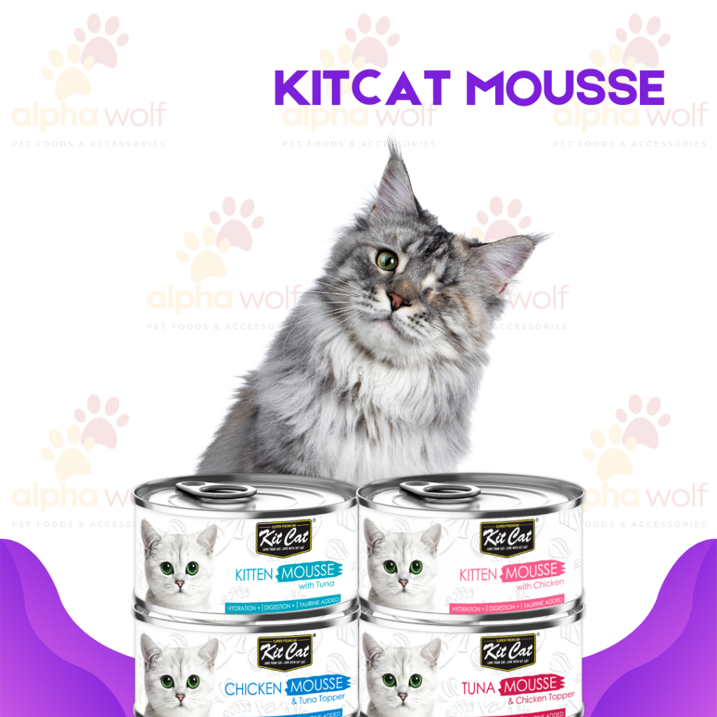 Kitcat Mousse Wet Cat Food 80g | Shopee Philippines