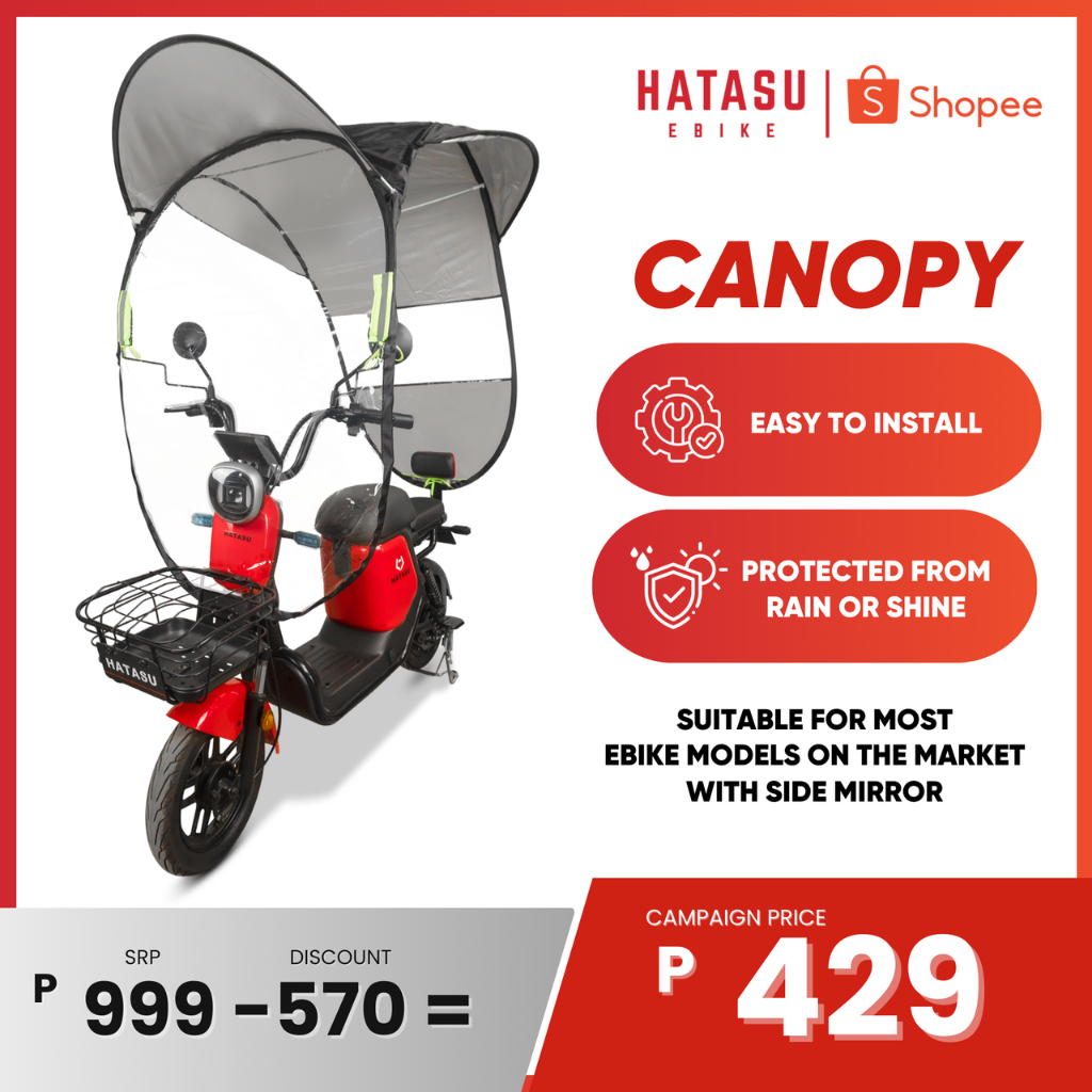 HATASU Canopy for Electrical Bike | Shopee Philippines