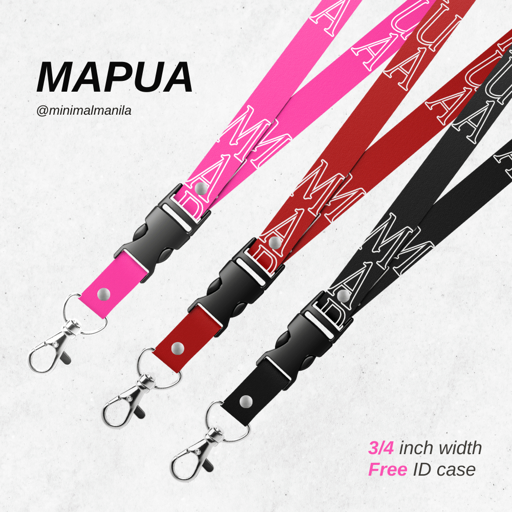 MAPUA | Minimal Manila University ID Lace Lanyard | Shopee Philippines