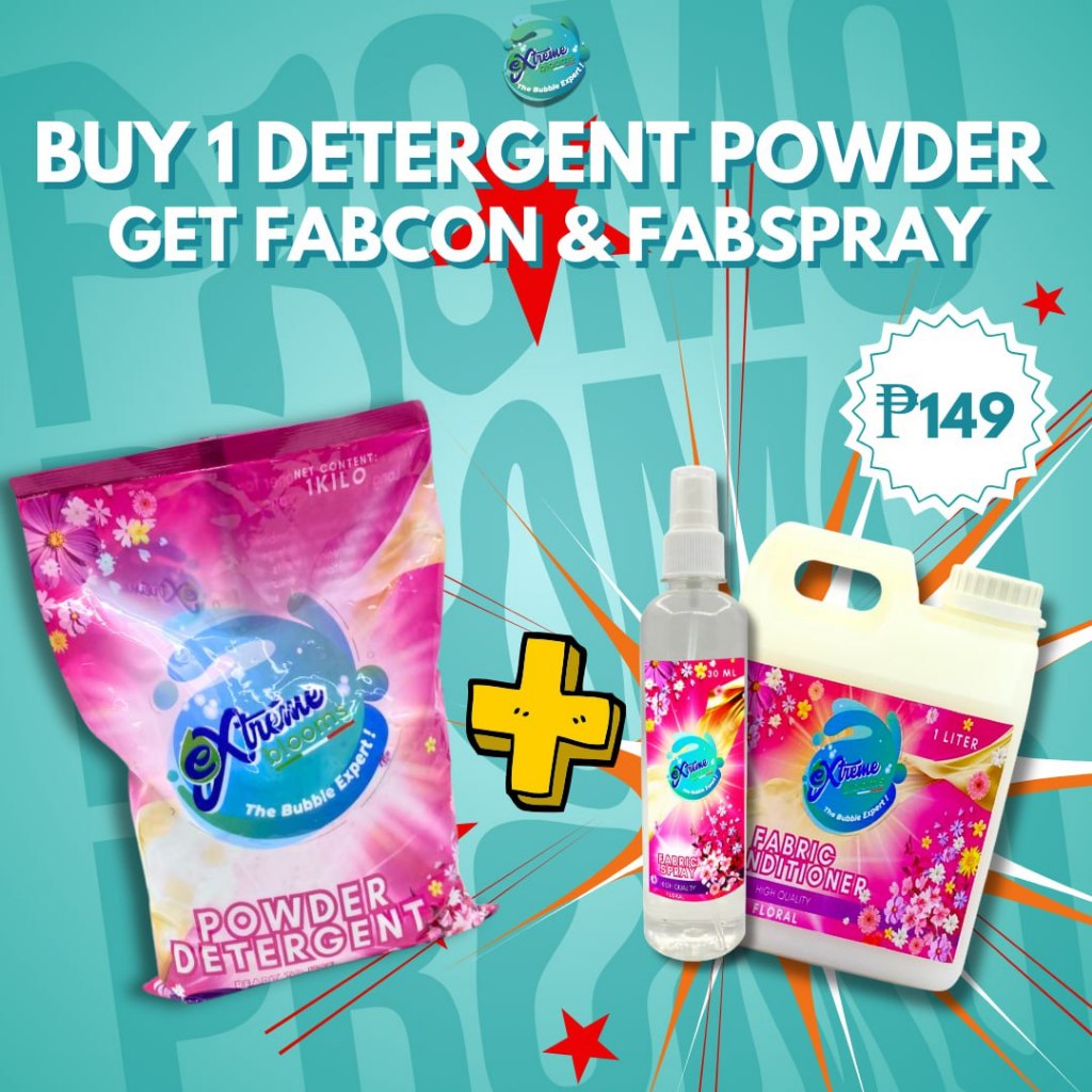 EXTREME BLOOMS - (BUY 1 GET FREE 2) Detergent Powder 1Kilo Get Free ...