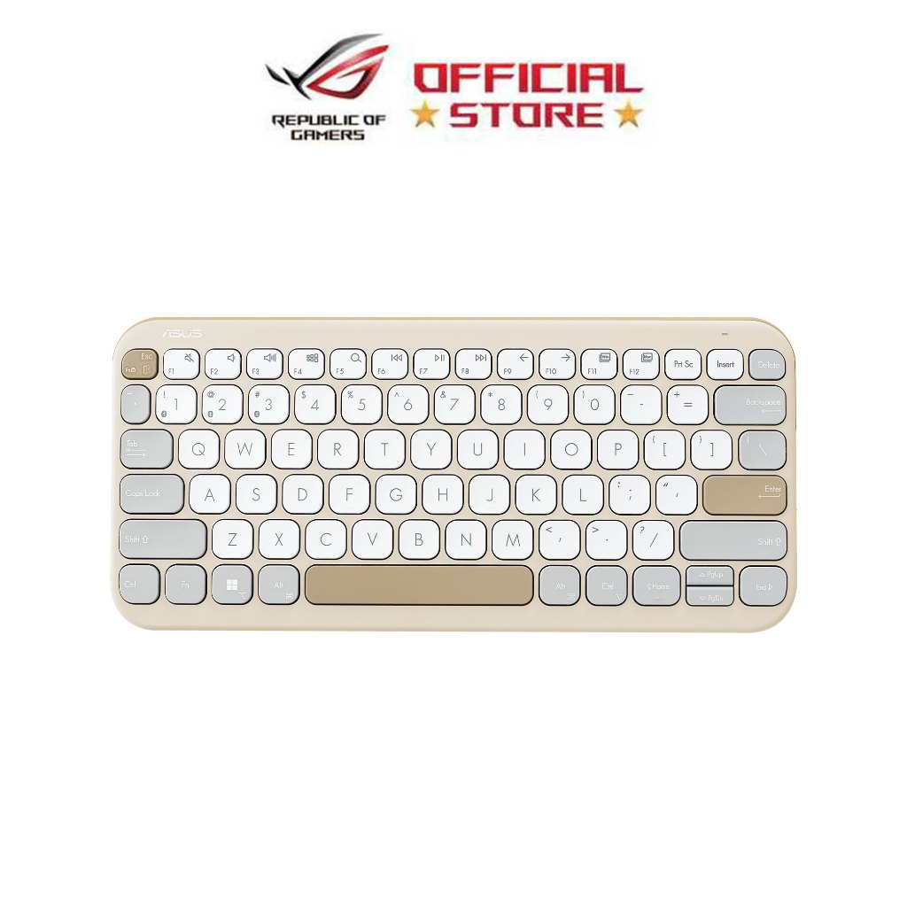 Asus Marshmallow Kw100 Bluetooth 5 0 Ultra Thin Wireless Keyboard Oat