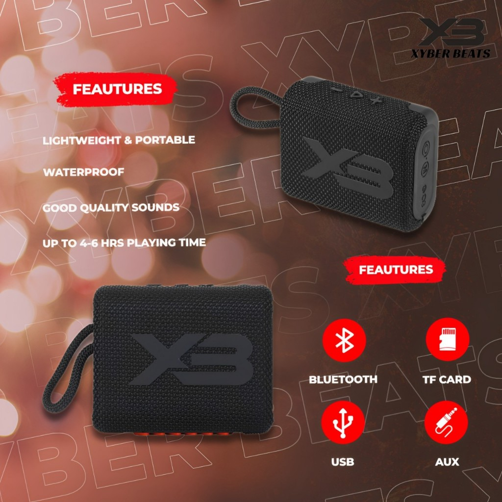 Waterproof Portable Bluetooth XB Speaker Stereo Wireless Bluetooth ...