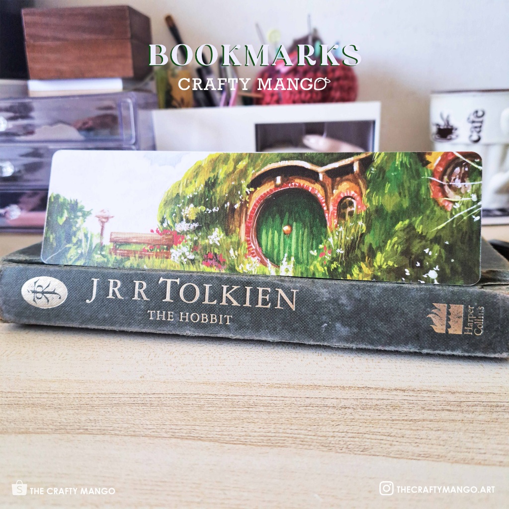The Hobbit Bookmark | original art fantasy book lord of the rings | BK ...